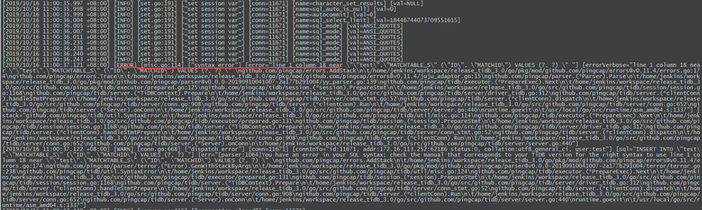 用Data Services进行ETL时数据写入tidb时报syntax error - TiDB 的问答社区