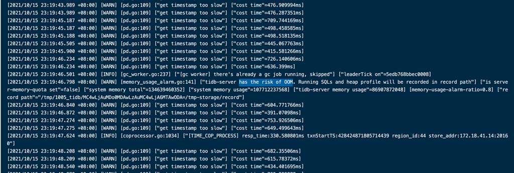 tidb内存突增 导致oom - TiDB 的问答社区