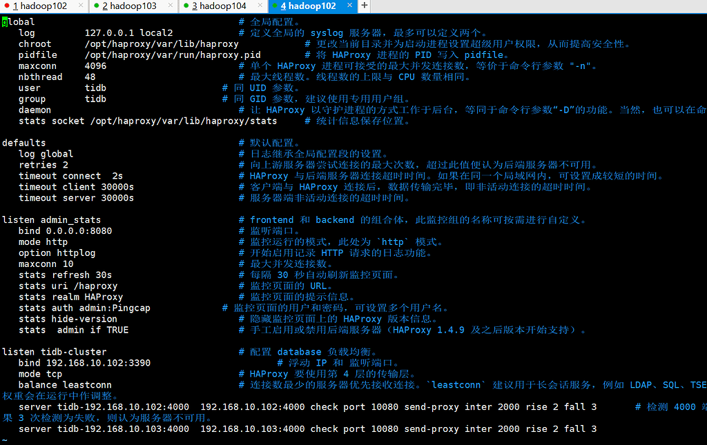 用haproxy、keepalived配置后，除了主节点能通过VIP访问tidb外，其他节点都连不上VIP - TiDB 的问答社区