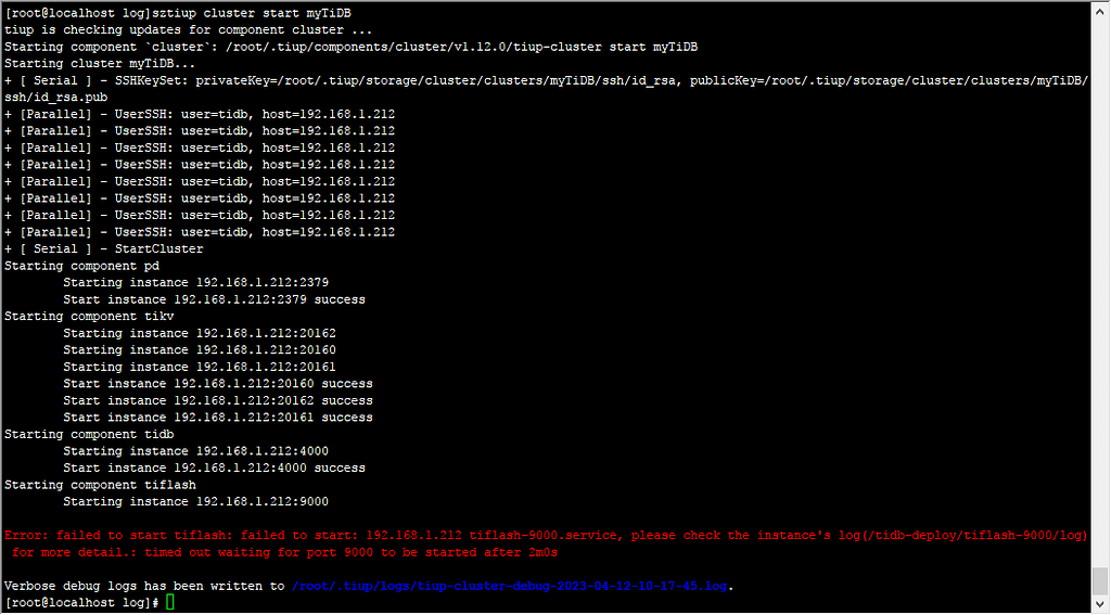 TiFlash启动失败 - 🪐 TiDB 技术问题 - TiDB 的问答社区