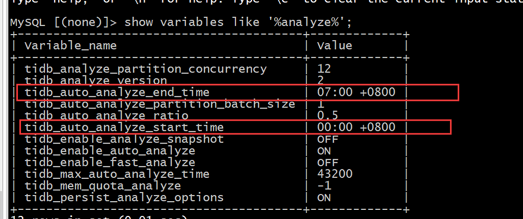 analyze问题 - TiDB 的问答社区