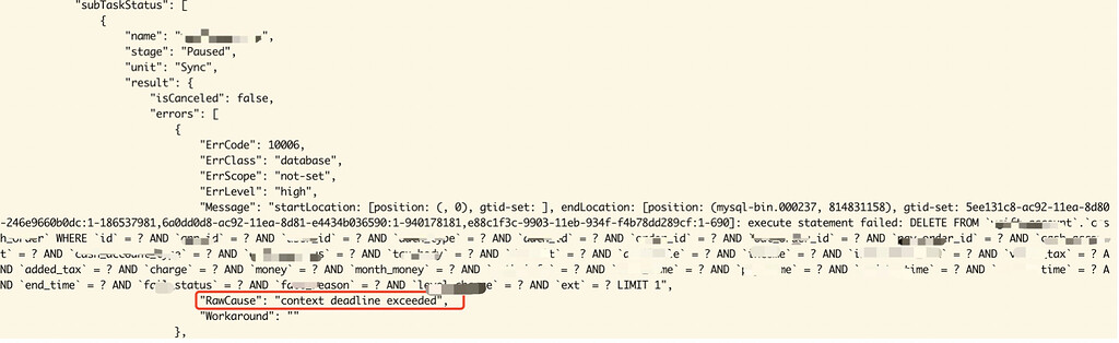 DM同步突然中断 - TiDB 的问答社区