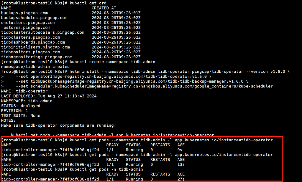 k8s中安装tidb-operator组件运行不符合预期 - TiDB 的问答社区