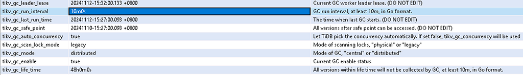tikv_gc_safe_point的时间可以指定吗？ - TiDB 的问答社区
