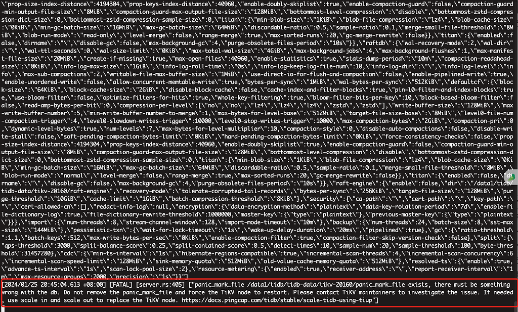 Tikv 意外崩溃, 重启失败 panic_mark_file 总结篇 - TiDB 的问答社区