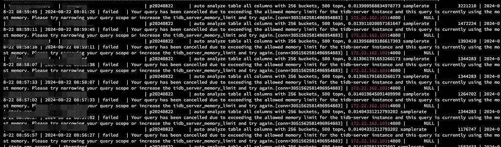 tidb auto analyze table如何指定tidb实例 - TiDB 的问答社区