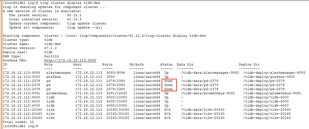 PD状态异常 - TiDB 的问答社区