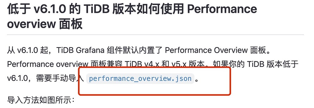 performance_overview.json 页面链接失效 - TiDB 的问答社区