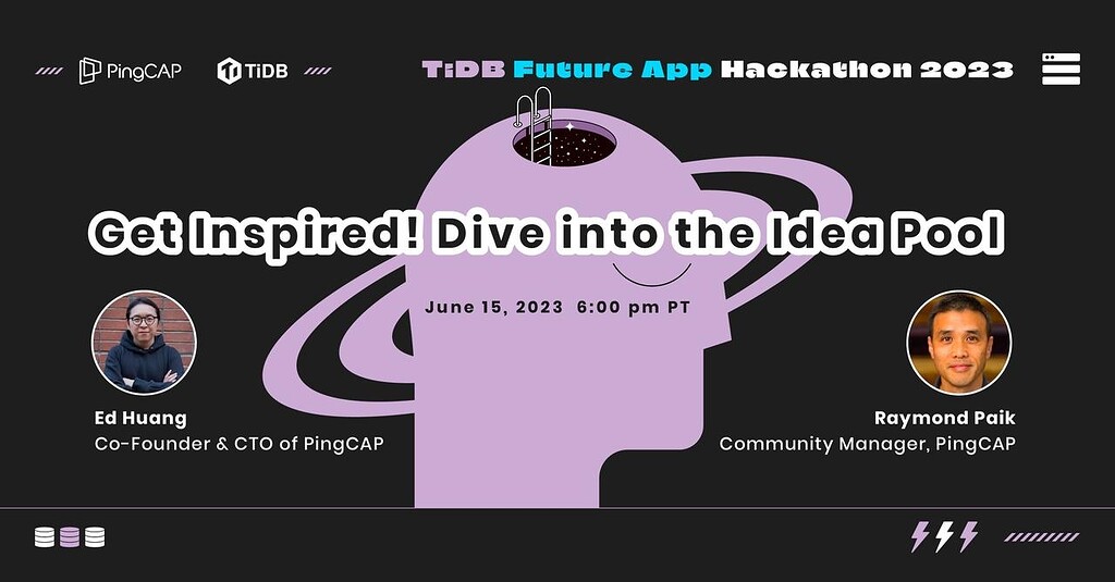 【已结束】东旭的 Hackathon 脑暴直播间限时营业，听听 TiDB Serverless 的多种玩法 - TiDB 的问答社区