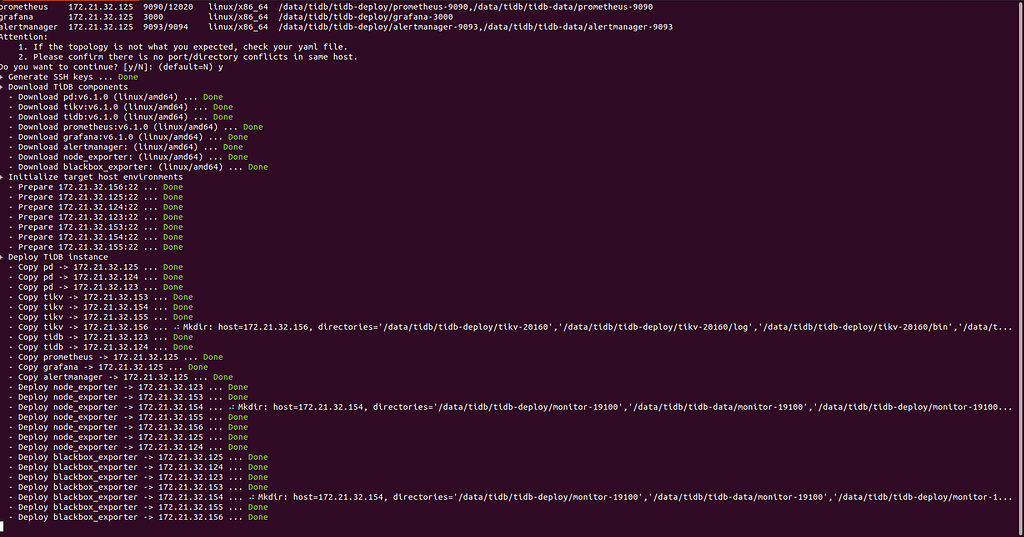 TiUP cluster deploy 卡住 - TiDB 的问答社区