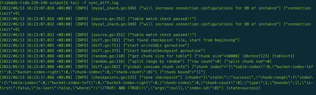 sync-diff-inspector 在线校验数据 - TiDB 的问答社区