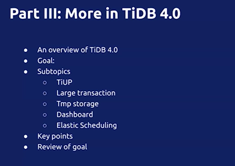 【TiDB 4.0 PCTA 学习笔记】- 1.5 Important features of TiDB database platform（TiDB 技术特性）@2班+Luke@ft ...