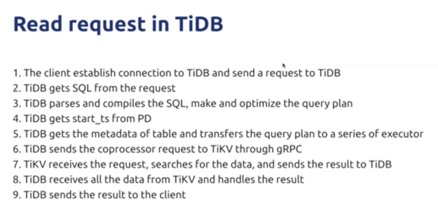 【TiDB 4.0 PCTA 学习笔记】- 1.6 Read and Write data in the TiDB database platform（TiDB 中的读写流程）@2班+wxh ...