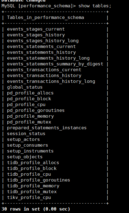 Table 'performance_schema.threads' doesn't exist - TiDB 的问答社区