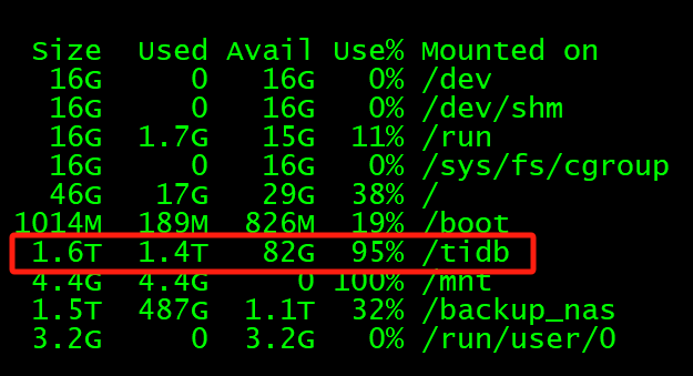 tikv disk full - TiDB 的问答社区