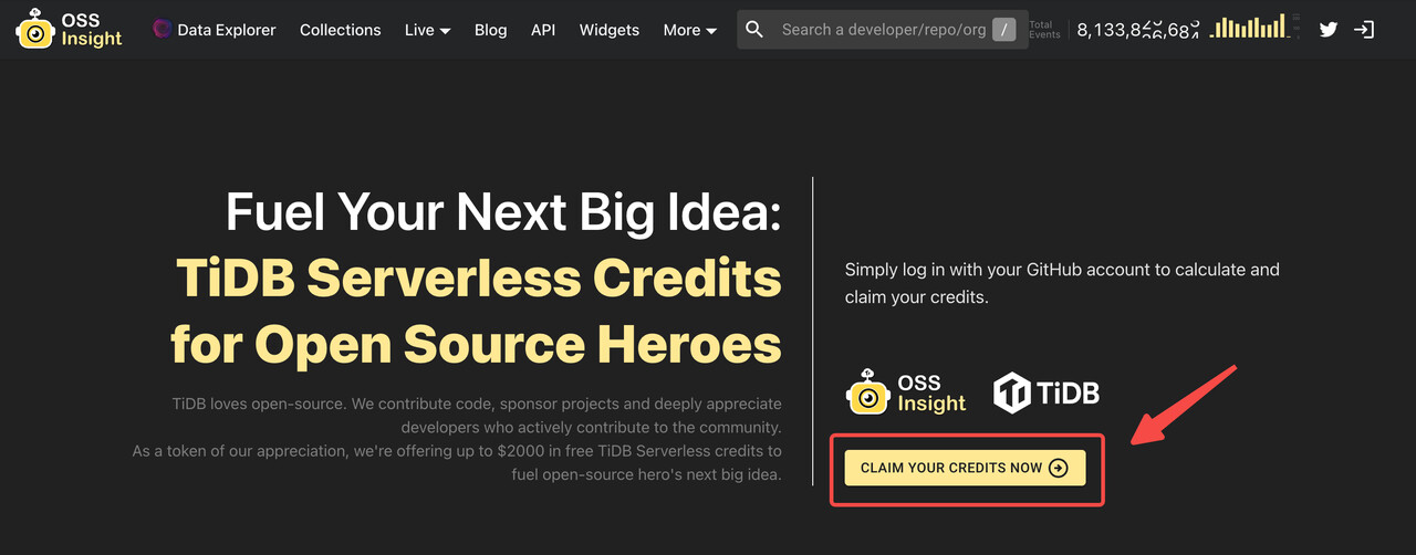 【TiDB 社区福利】贡献开源代码的开发者看过来！最高可获得超 14,000 元的 TiDB Cloud Serverless 云资源额度｜TiDB 助力开源创新，免费 TiDB Cloud ...