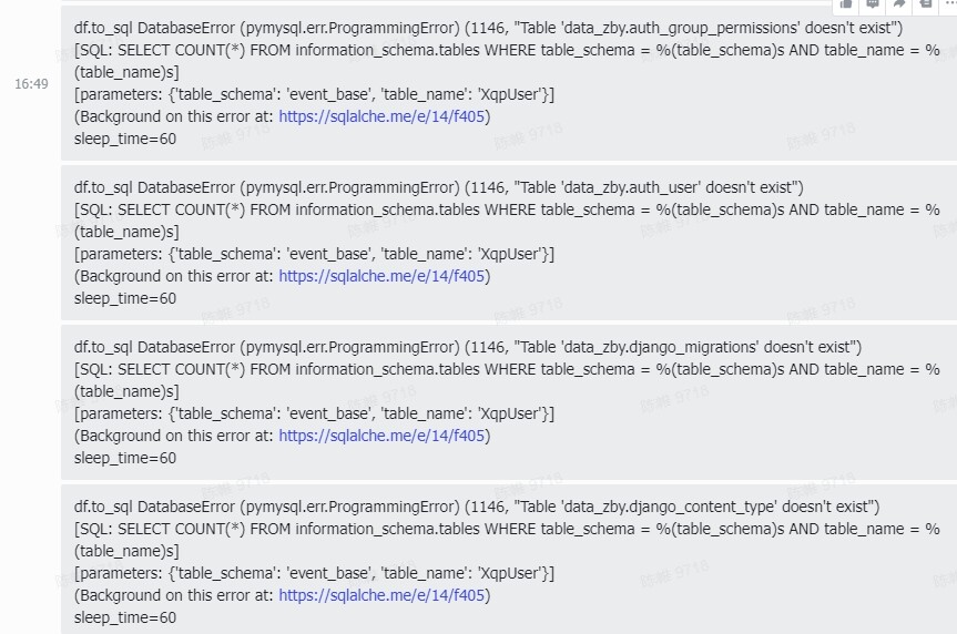 Dataframe to sql table Not Exists TiDB 
