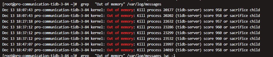 TIDB节点轮着oom - TiDB 的问答社区